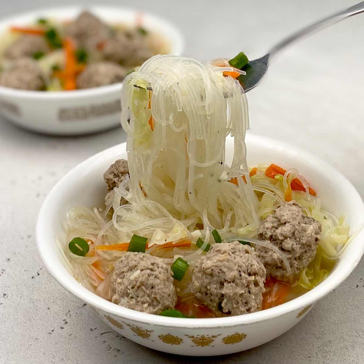 Easy Sotanghon Meatballs