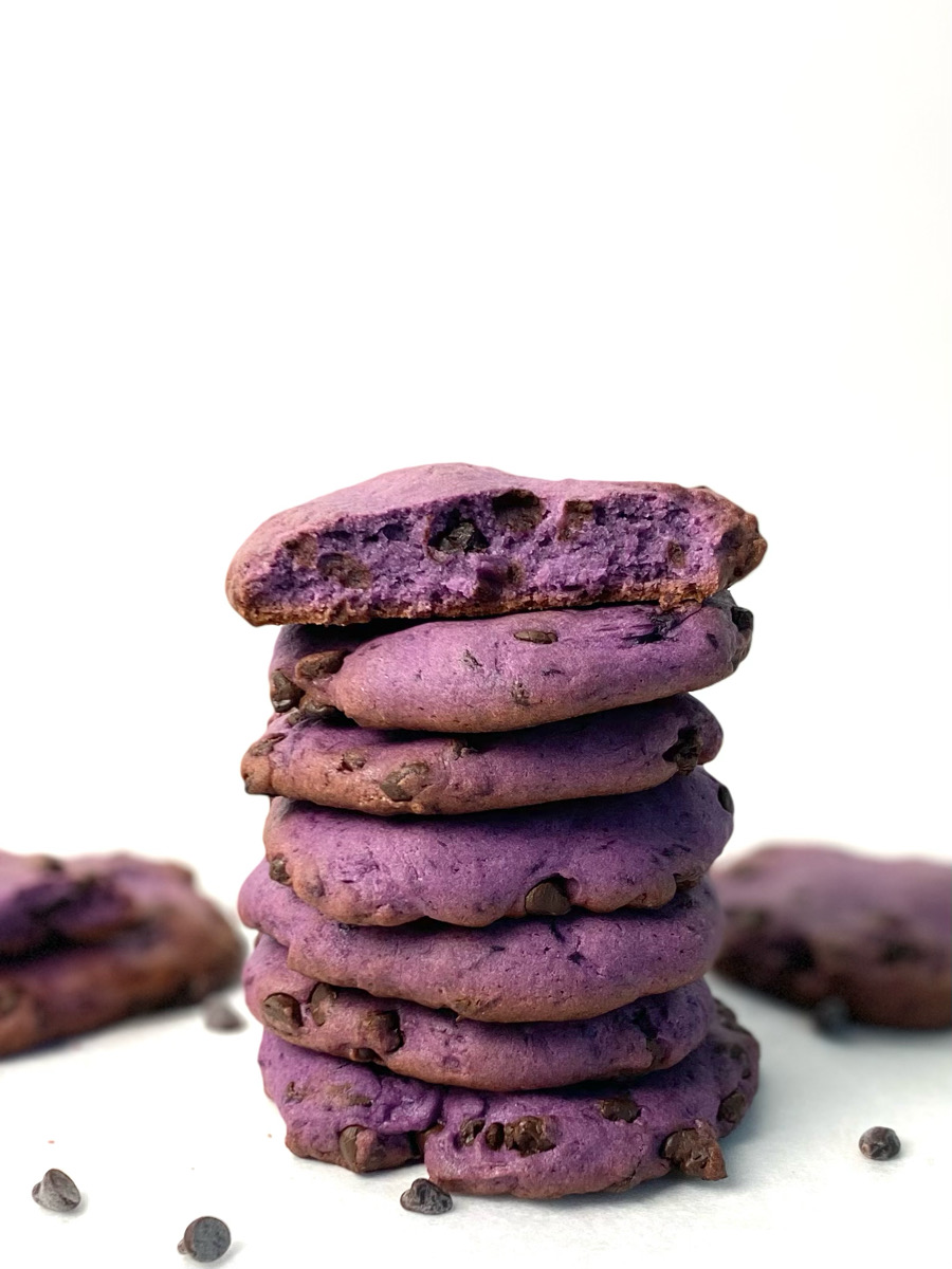 Ube Chocolate Chip Cookies