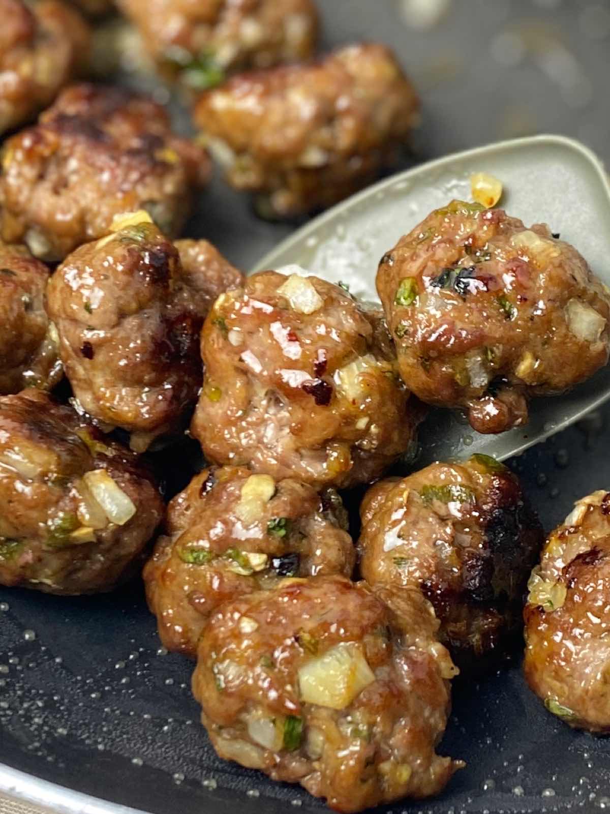 Asian Meatballs Recipe - Mae Serves You Food