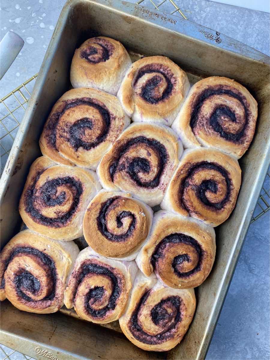 Ube Cinnamon Rolls