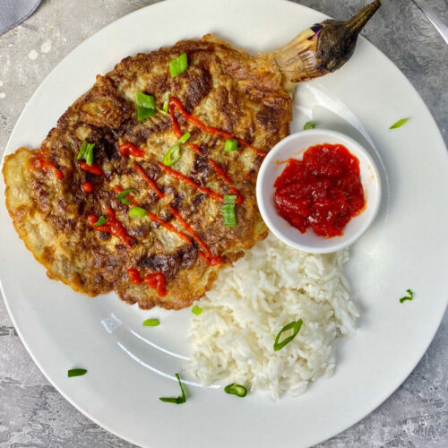 Tortang Talong without Grill