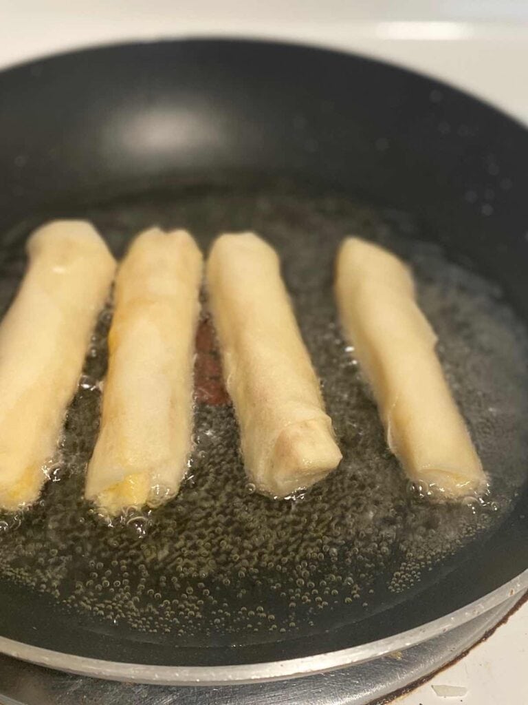 Turon with Langka (Fried Banana Spring Rolls)