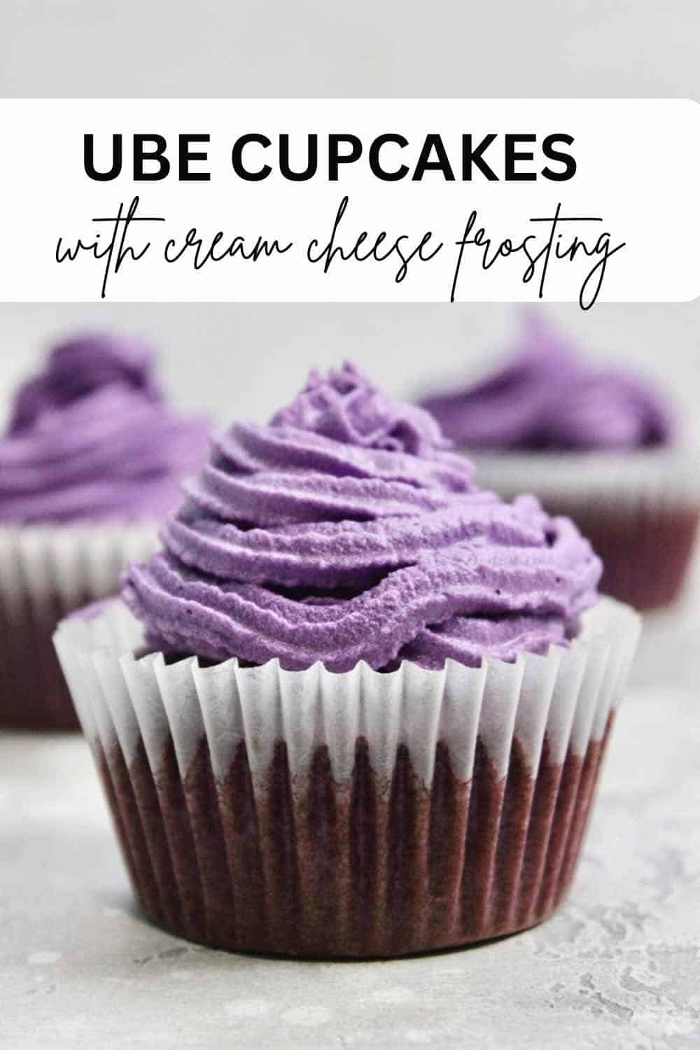 Easy Ube Cupcakes