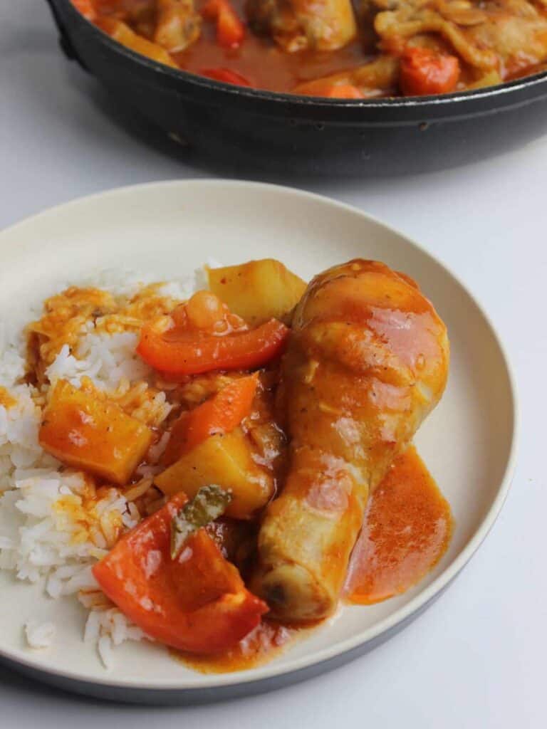 Afritadang Manok - Mae Serves You Food