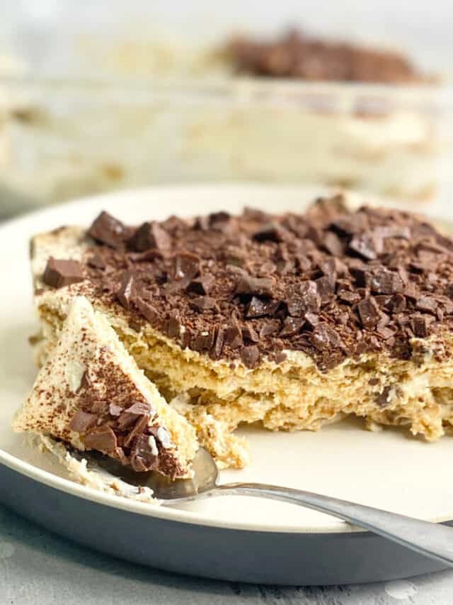 Coffee Graham Float Cake